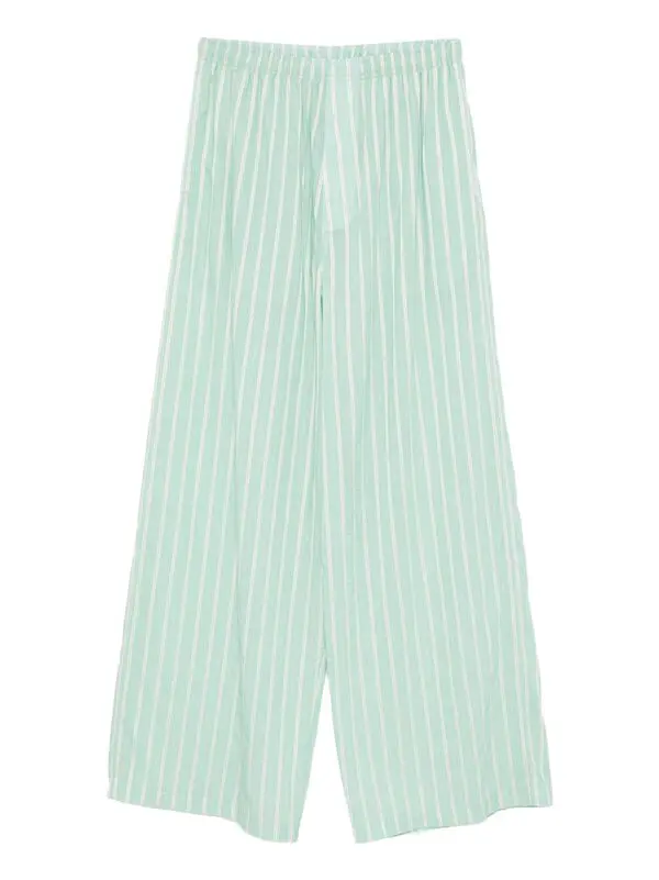 Balenciaga Striped Pyjama Pants - Green