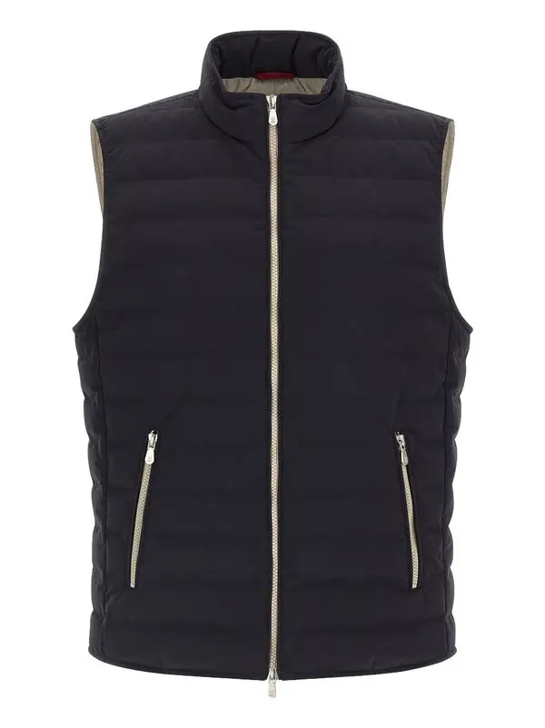 Brunello Cucinelli Quilted Vest - Blue