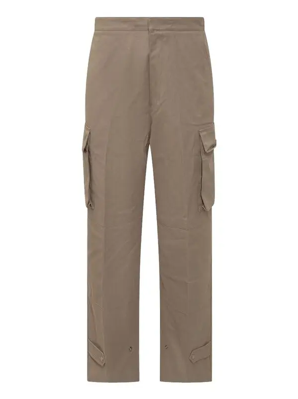 Ami Technical Fabric Cargo Pants - Beige