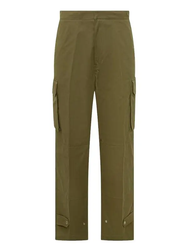 Ami Technical Fabric Cargo Trousers - Green