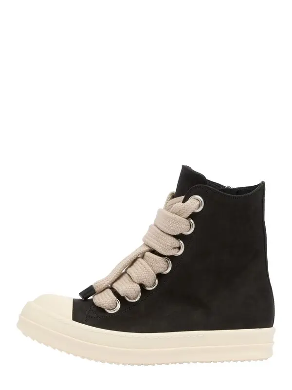 Rick Owens Jumbolace High-top Sneakers - Black/milk