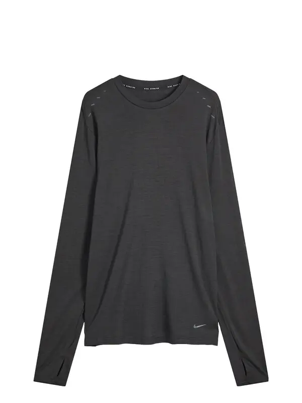 Nike Long Sleeve Wool Top - Black/anthracite
