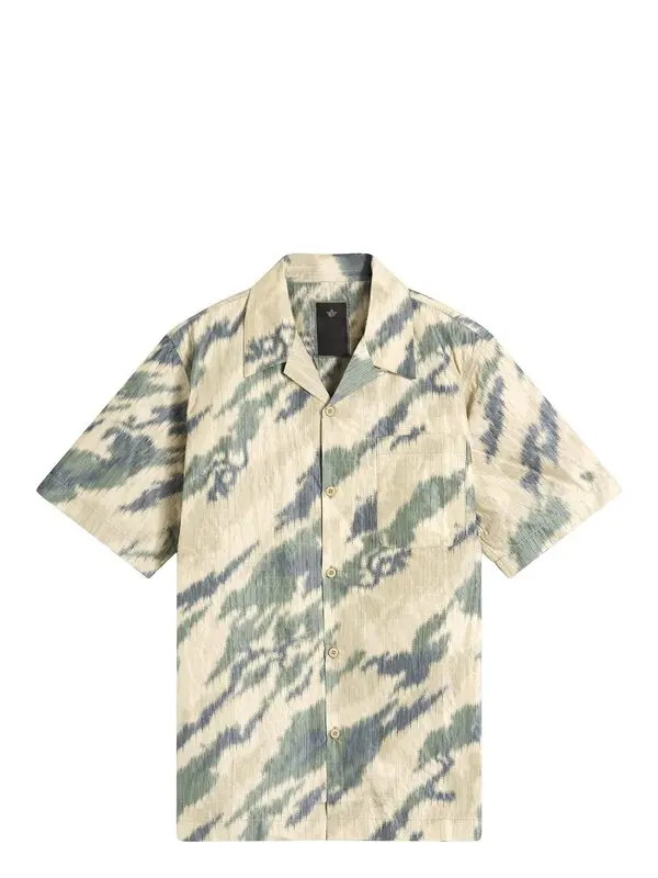 MAHARISHI Bonsai Camo Ripstop Camp Collar Shirt - Woodland