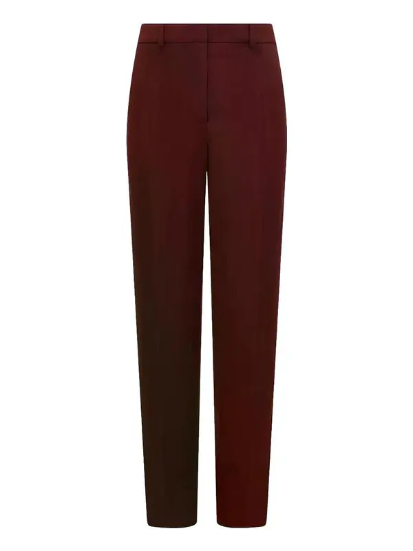 Co Straight-leg Tailored Trousers - Red