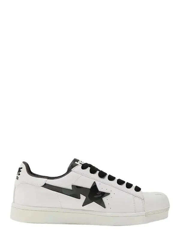 A BATHING APE Star-lightning Low-top Sneakers - White