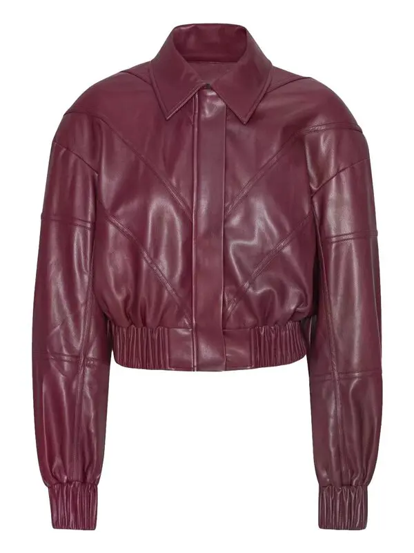 Remain Birger Christensen Quilted Panel Bomber Jacket - Red
