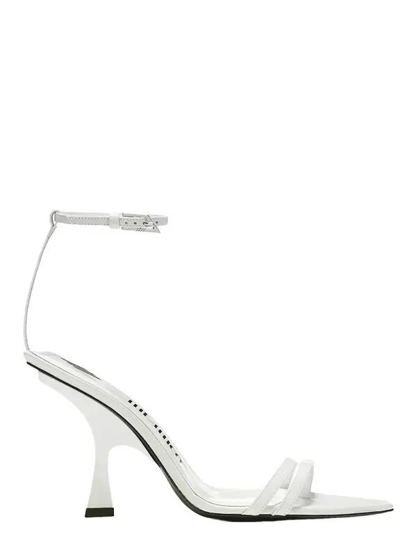 Attico Ester 95mm Ankle-strap Sandals - White