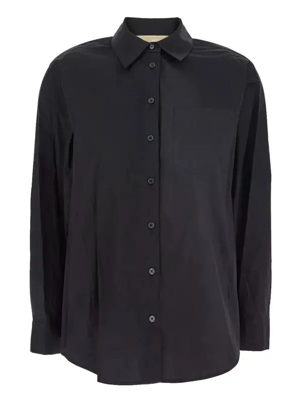 Michael Kors Button-down Shirt With Pocket - Black
