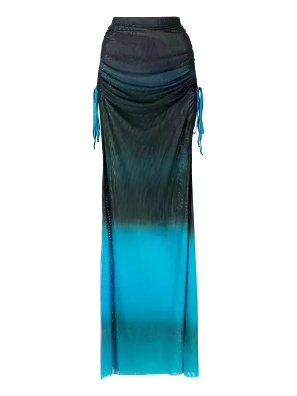 KERNE.MILK Maya Gradient-effect Maxi Skirt - Blue