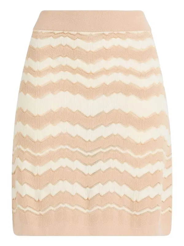 Missoni Crochet-knit Mini Skirt - Beige