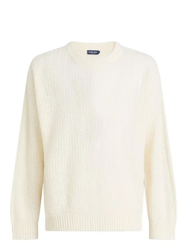 Frescobol Carioca Jardim Linen Sweater - Off-white