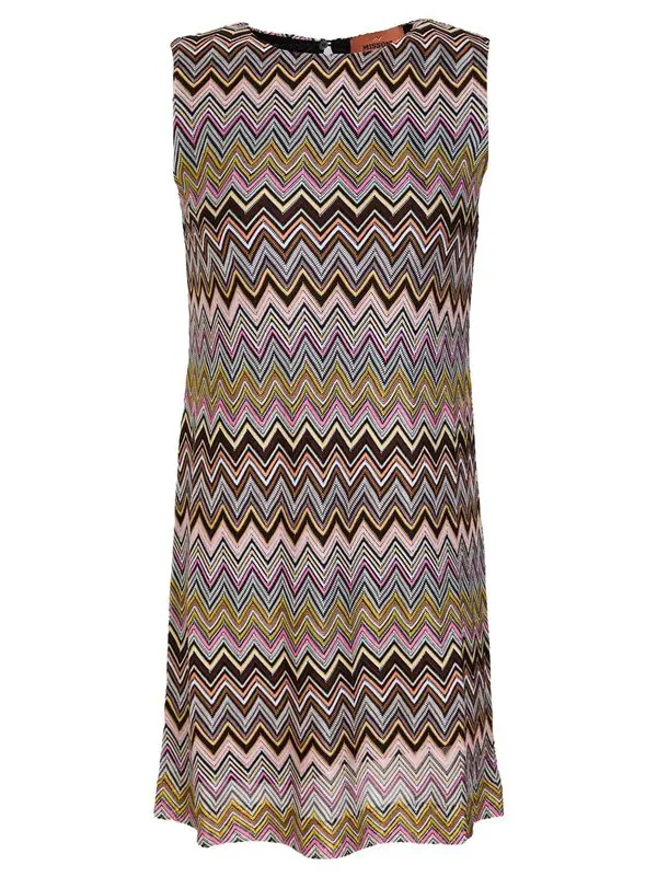 Missoni Crochet-knit Mini Dress - Chocolate