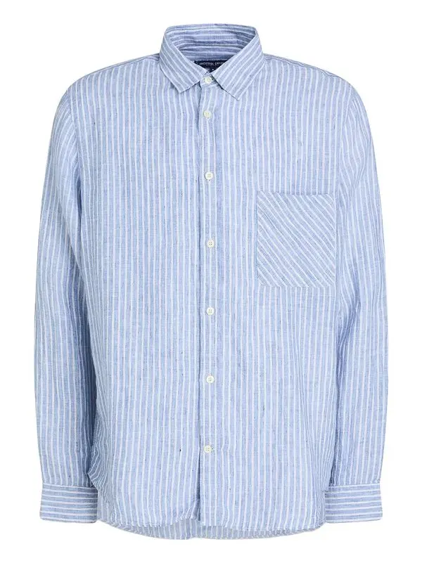 Frescobol Carioca Telles Striped Linen Shirt - Light Blue
