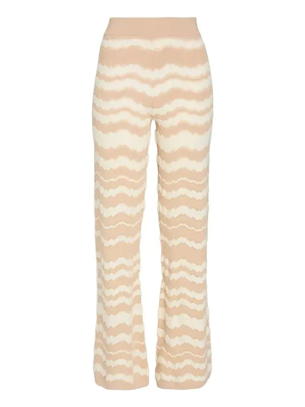 Missoni Crochet-knit Flared Pants - Neutral