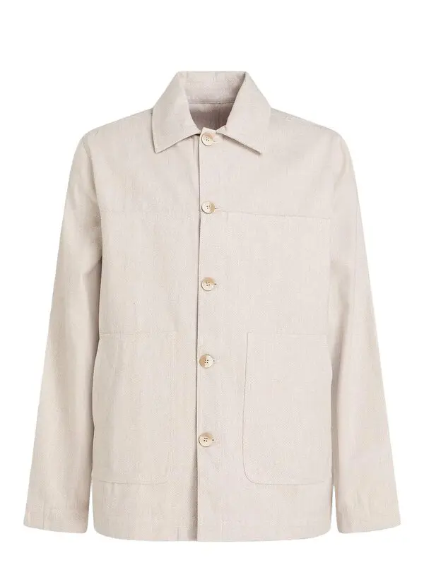 Frescobol Carioca Belford Herringbone Jacket - Beige