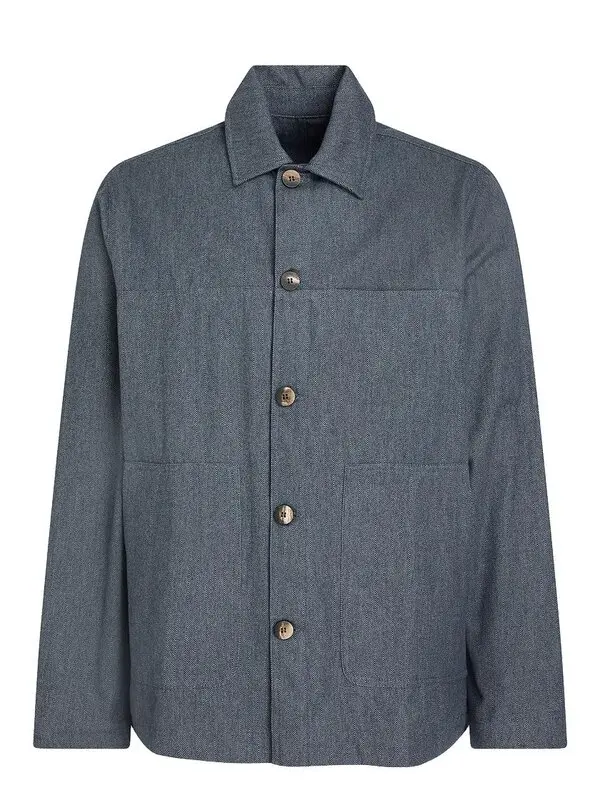 Frescobol Carioca Belford Herringbone Jacket - Navy