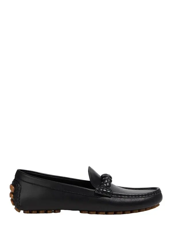GIANVITO ROSSI Monza Leather Loafers - Black