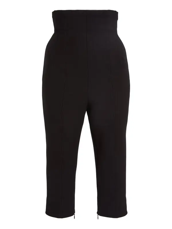Jacquemus Stretch-cotton Capri Pants - Black
