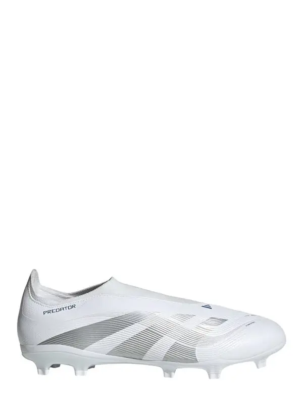 Adidas Predator League Laceless Fg/mg - Cloud White/silver Metallic/bright Royal