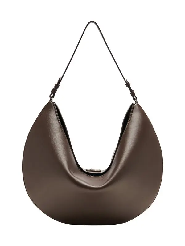 Jacquemus Calisso Rond Leather Shoulder Bag - Brown