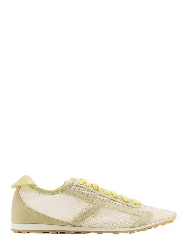 Jacquemus The Tennis Leather Sneakers - Yellow
