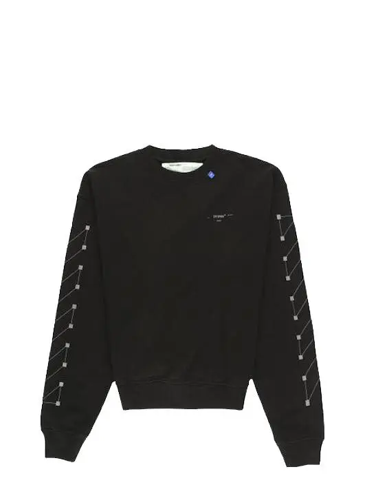 Off-White Diag Backbone Sweatshirt - Black/silver
