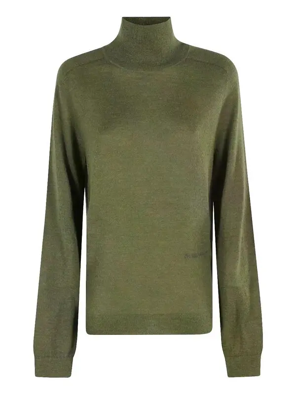 JW Anderson Long-sleeve Turtleneck Sweater - Green