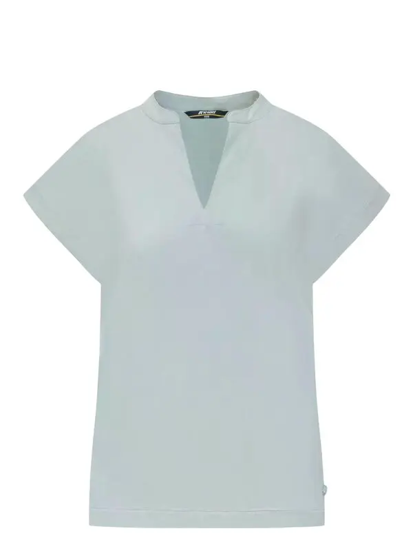 K-WAY V-neck T-shirt - Blue