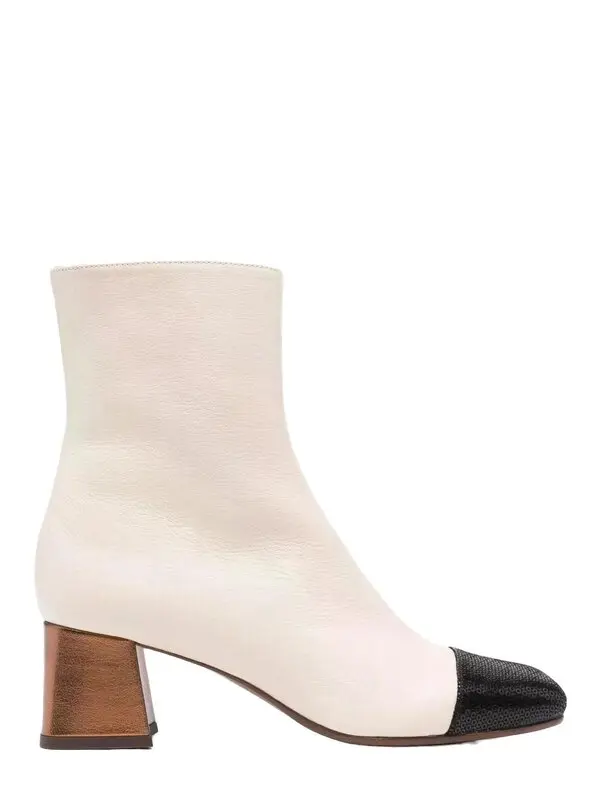 Chie Mihara 60mm Block Heel Boots - Neutrals