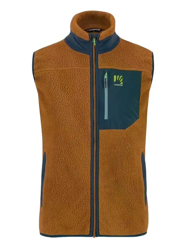 KARPOS Fleece Zip-up Gilet - Brown