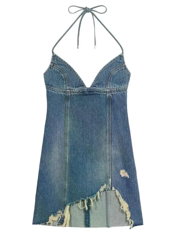Blumarine Denim Mini Dress - Blue