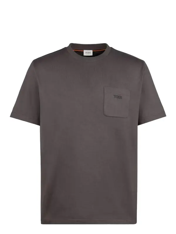 TOD'S Pocket-detail T-shirt - Grey