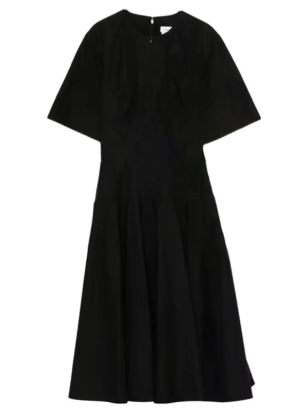 Alexander McQueen Flared Midi Dress - Black