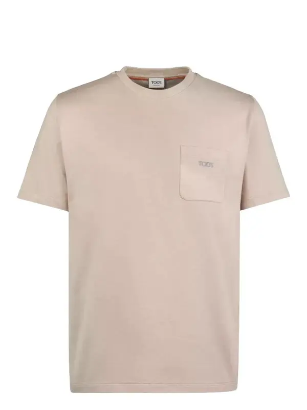 TOD'S Pocket-detail T-shirt - Neutrals