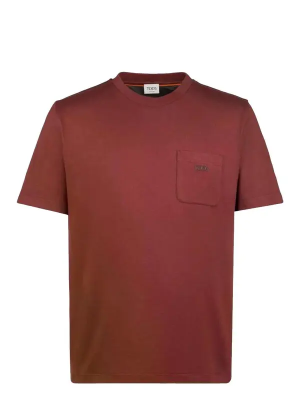 TOD'S Block-colour Pocket T-shirt - Brown
