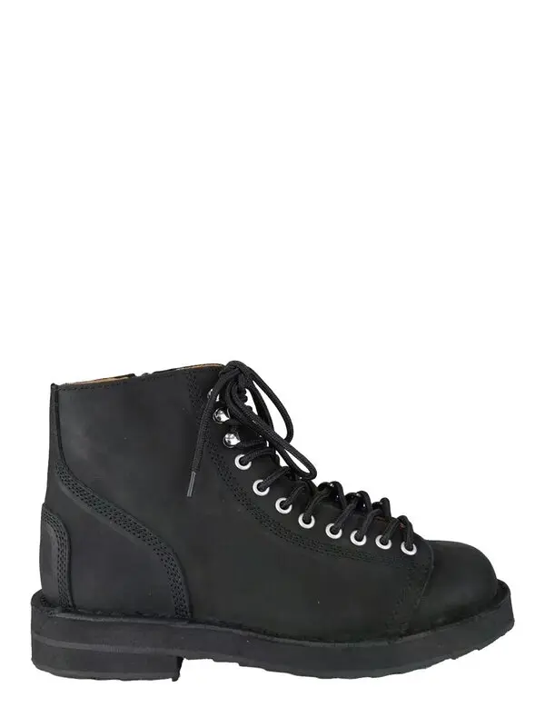 Yohji Yamamoto Lace-up Leather Boots - Black