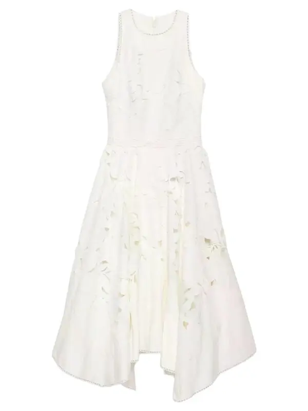 Costarellos Arianne Midi Dress - White