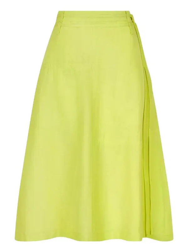 STUDIO TOMBOY Belted A-line Skirt - Yellow