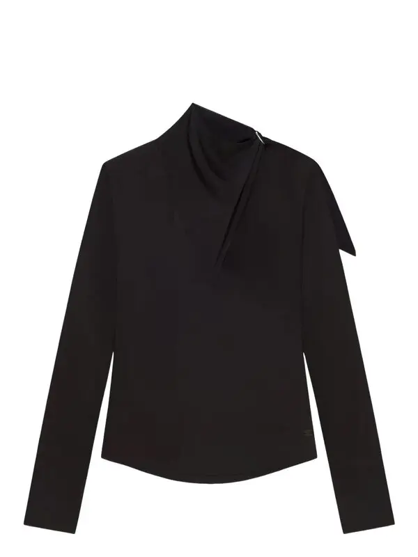 COURREGES Asymmetrical Blouse - Black