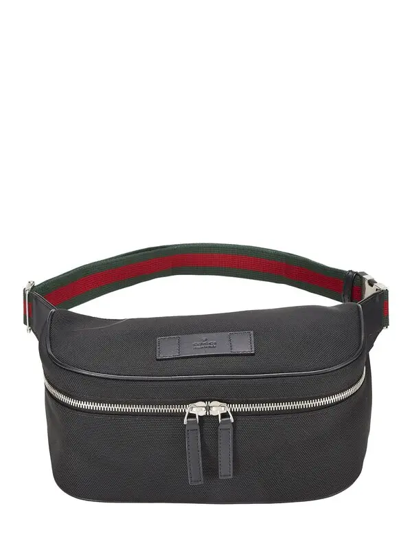Gucci Techno Canvas Sling Bag - Black