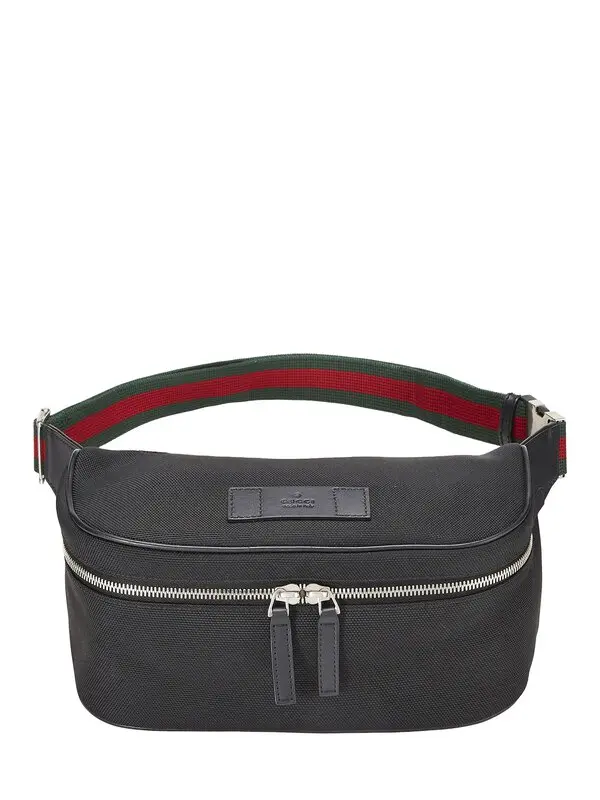 Gucci Techno Canvas Sling Bag - Black