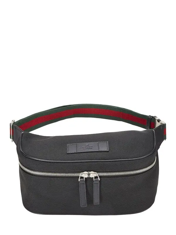 Gucci Techno Canvas Sling Bag - Black