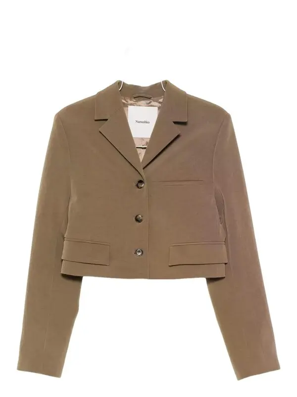 Nanushka Three-button Single-breasted Blazer - Green