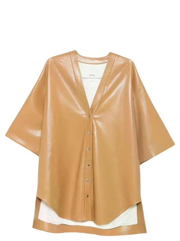 Nanushka Button-front Shirt Dress - Neutrals