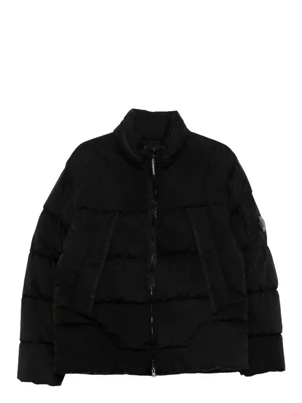 C.P. COMPANY Quilted Panelled Jacket - Black