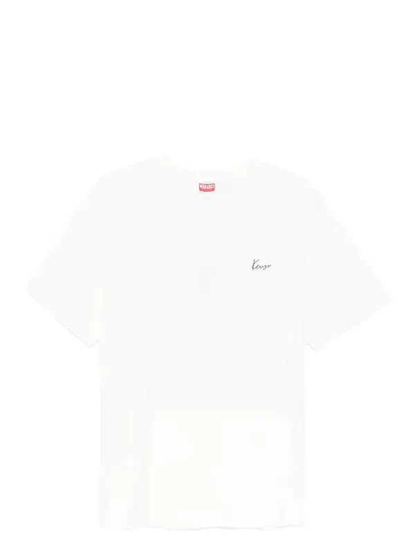 Kenzo Floral-print Cotton T-shirt - White