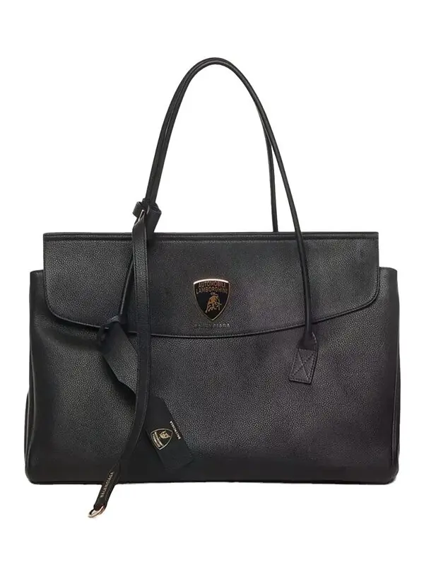 Balenciaga Automobili Lamborghini Carrie Carry Bag - Black