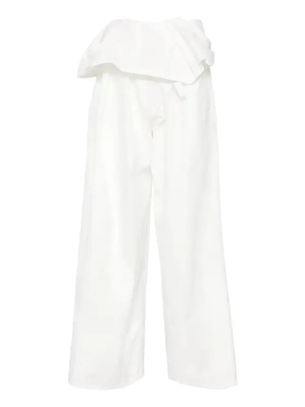 Wardrobe.NYC Wide-leg Trousers - White