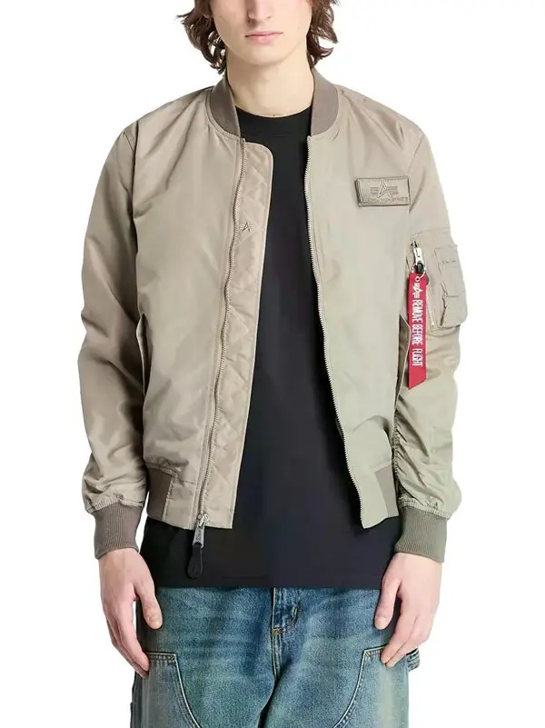 Alpha Industries Two-tone Contrast Bomber Jacket - Neutrals
