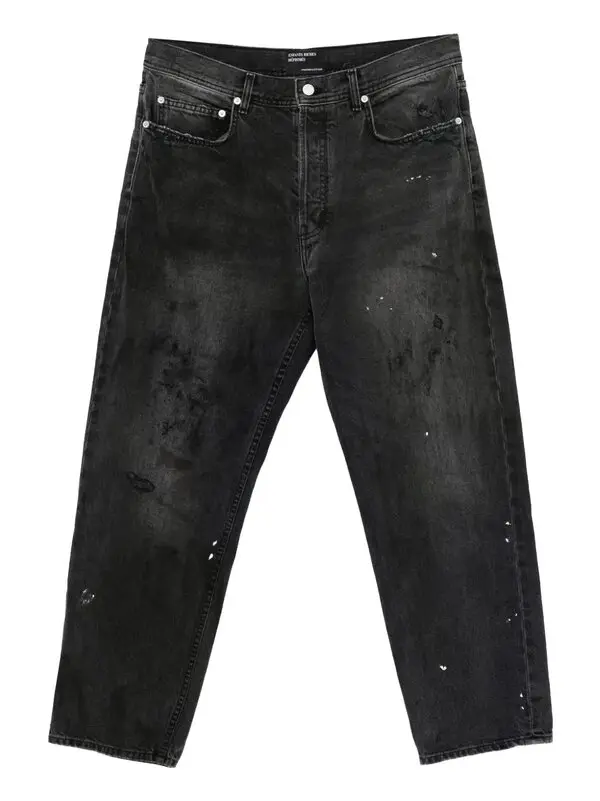 Enfants Riches Déprimés Paint-splatter Distressed Jeans - Black